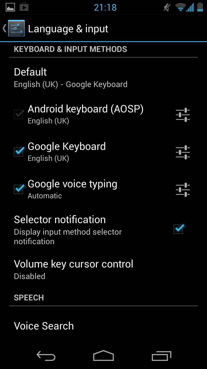 Language And Input Android Settings Techloverhd 